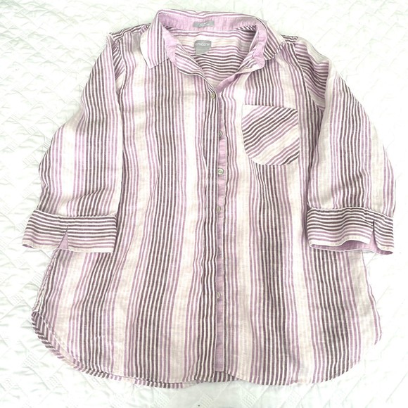 Chico's | Tops | Chicos Linen No Iron Yellow Button Down Size | Poshmark